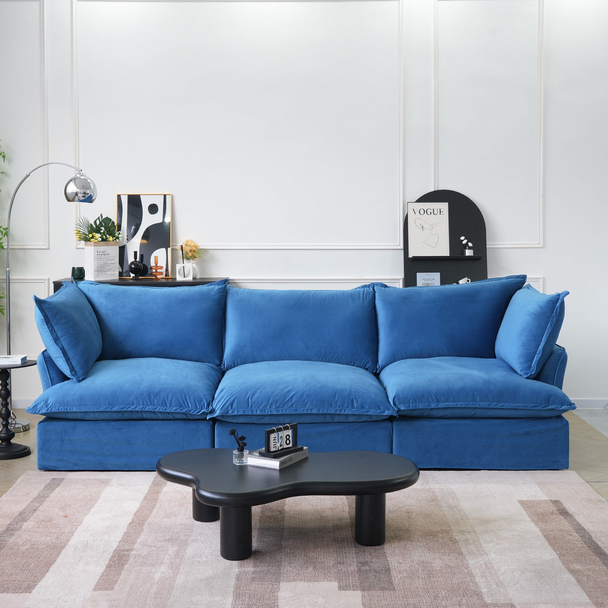Divano Velvet Modular Sofa-Three Seats – The Magic Home