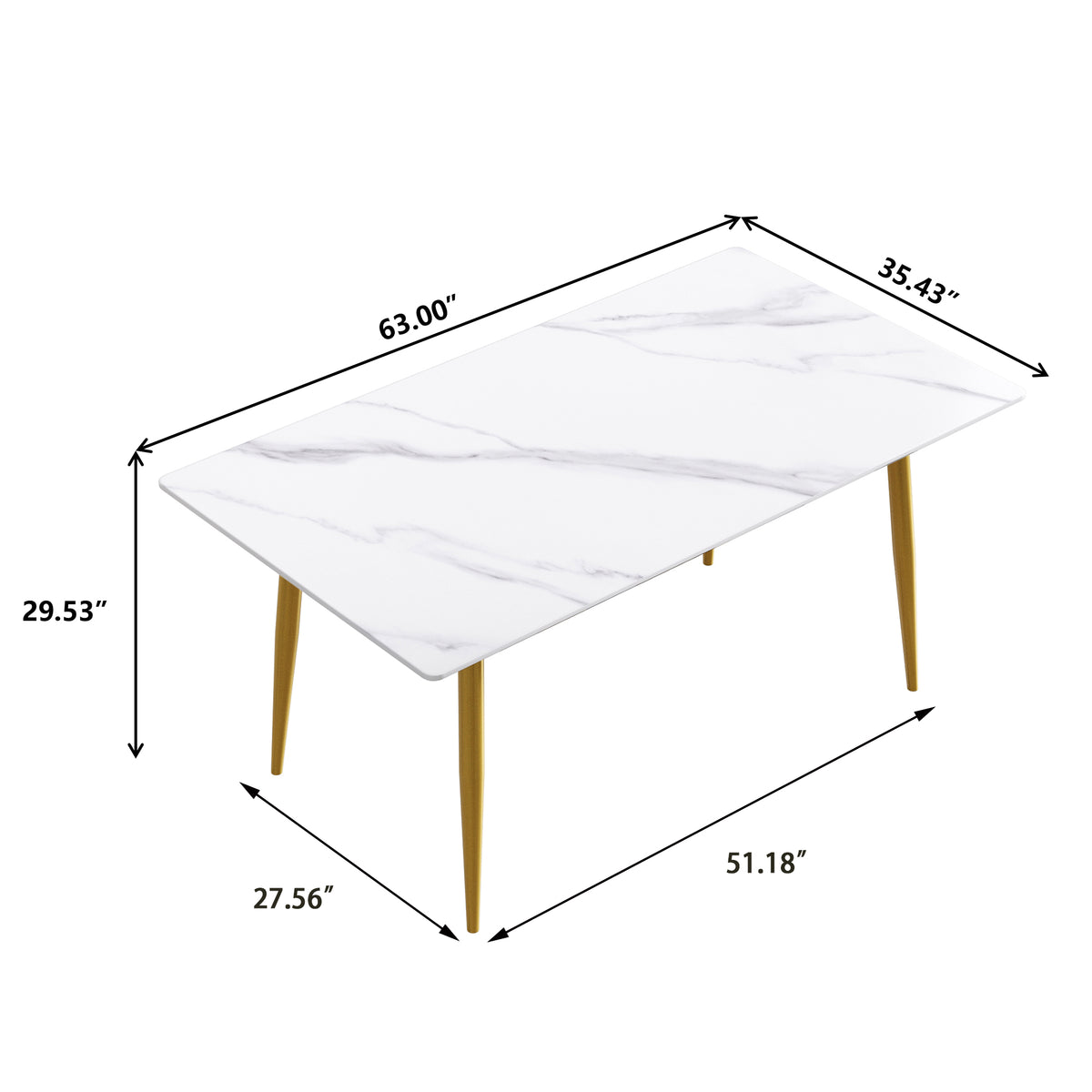 63'' dining table legs – The Magic Home